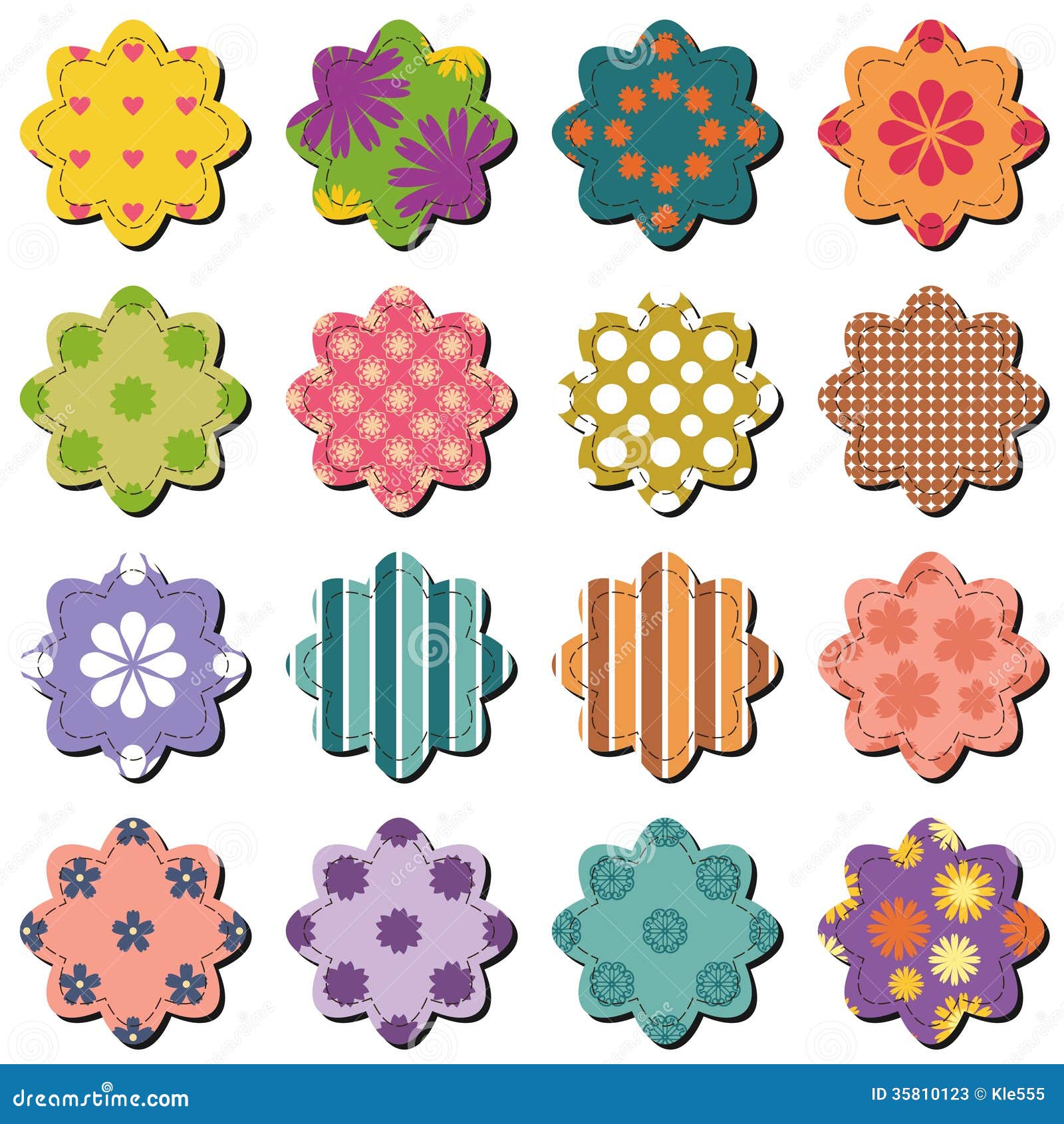 Scrapbook Flower Paper Texture Stock Photography | CartoonDealer.com ...