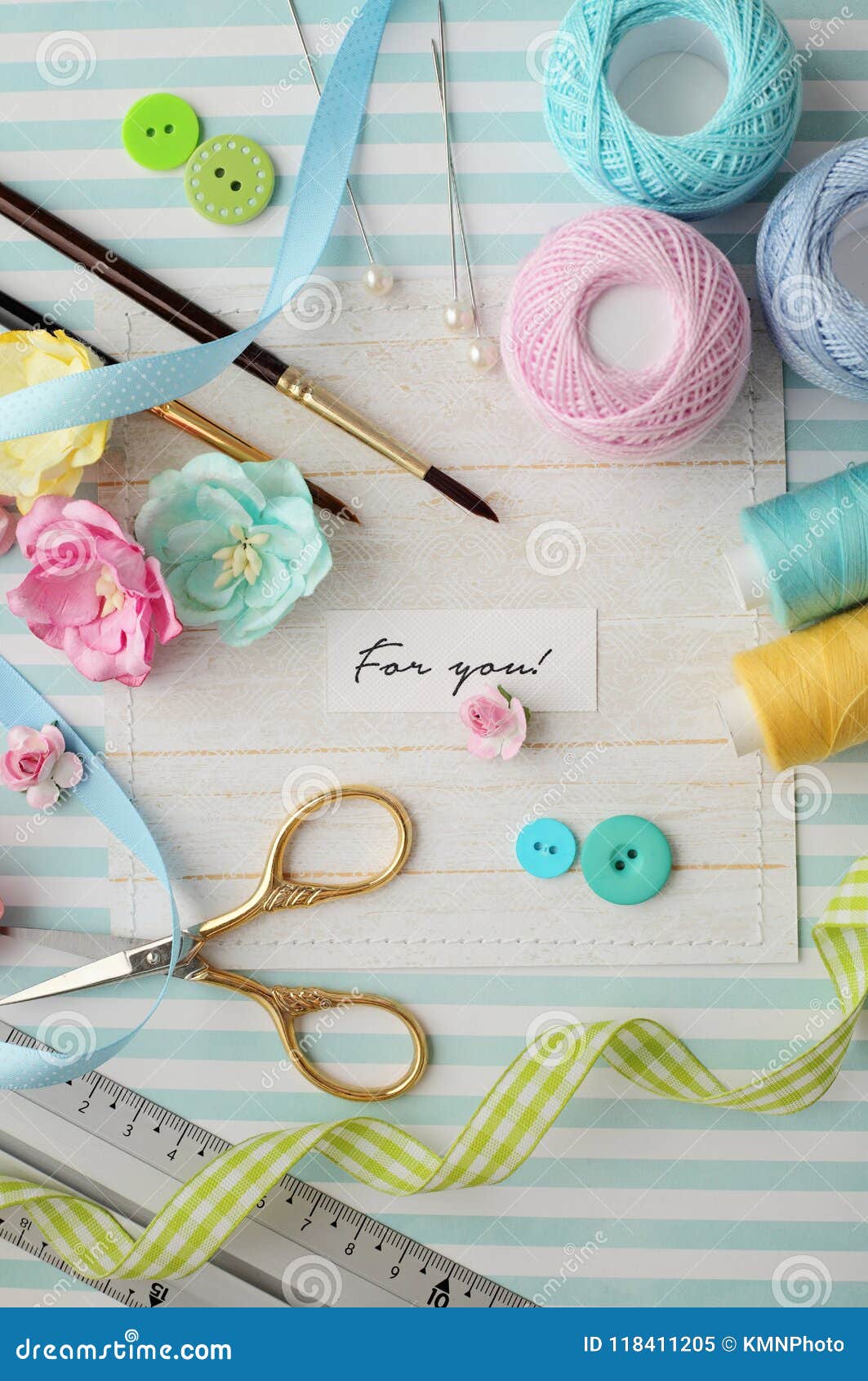 Scrapbook materials stock image. Image of creativity - 118411205