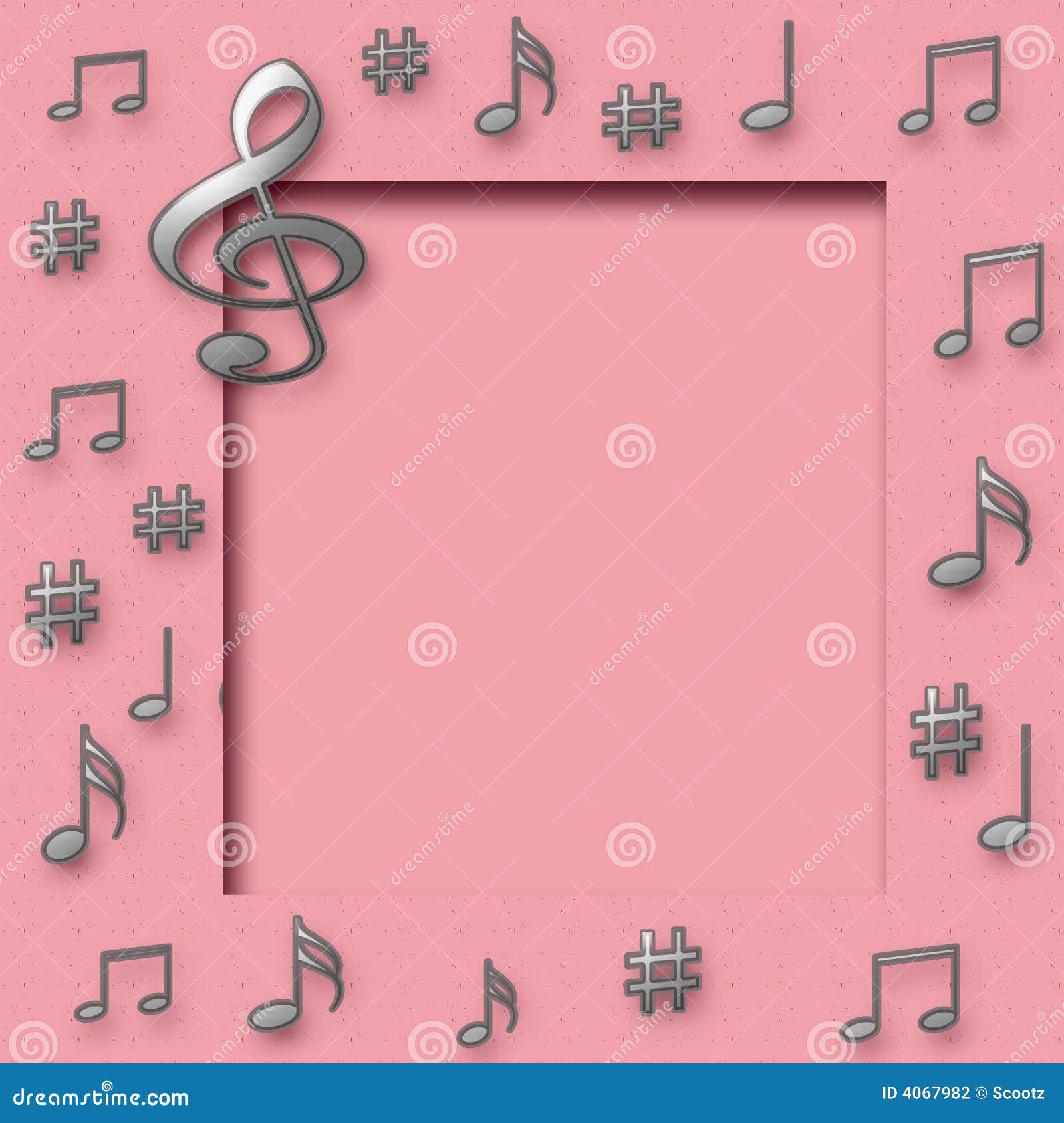 Scrapbook music stock illustration. Illustration of metal - 4067982