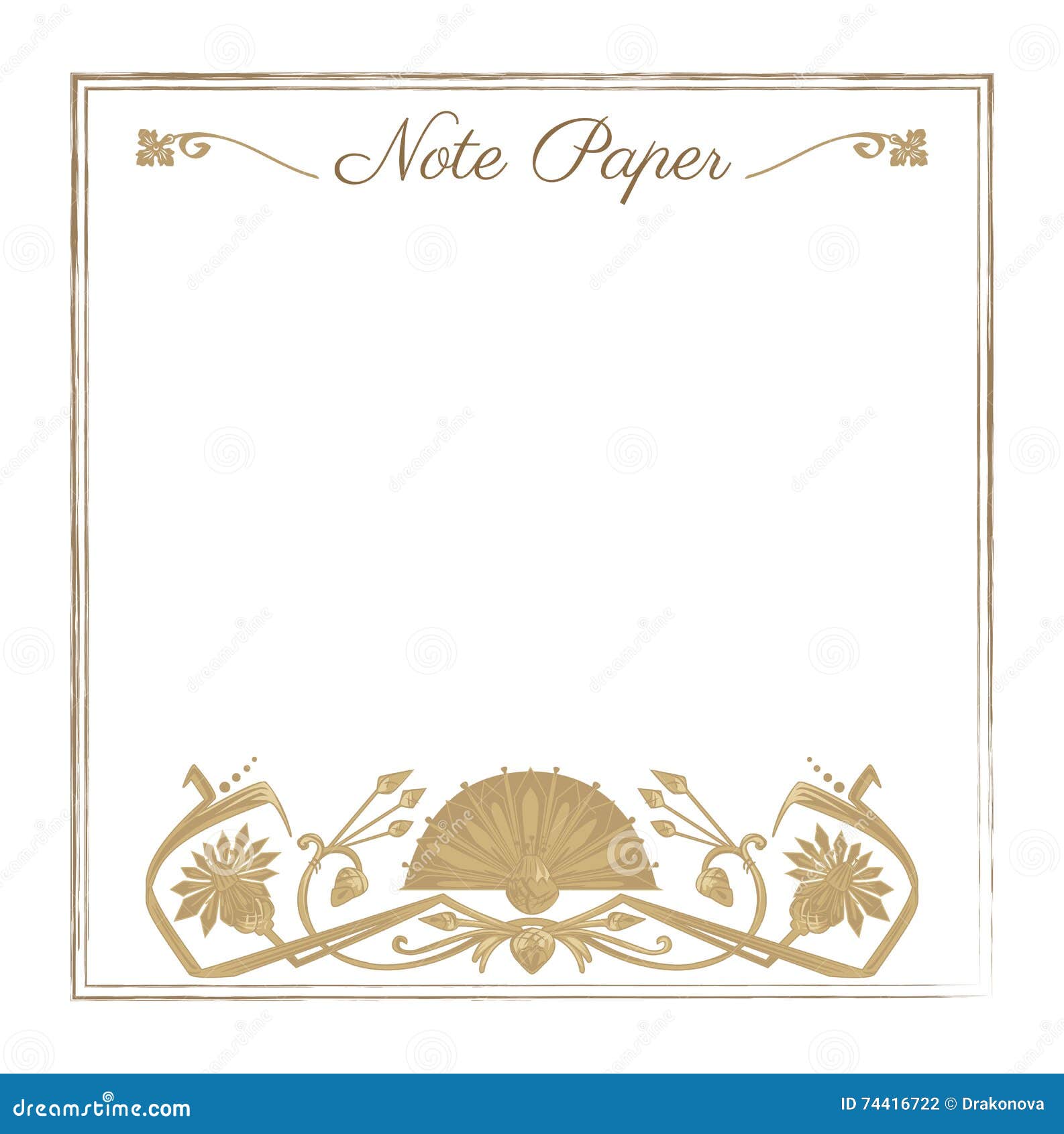 Scrapbook note paper stock vector. Illustration of branch - 74416722