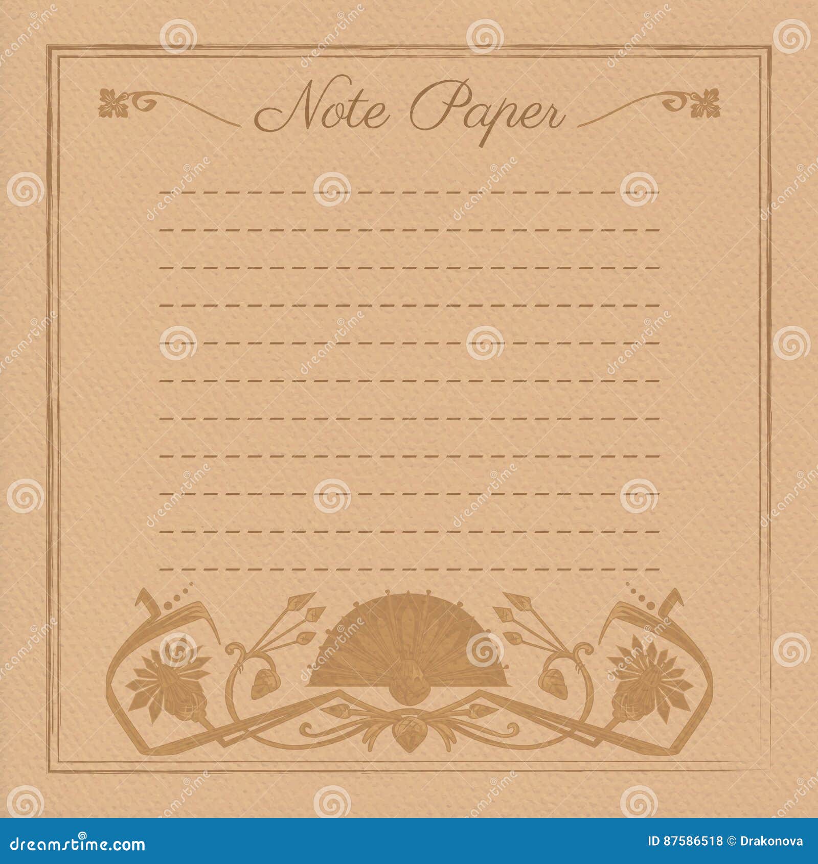 Scrapbook note paper stock vector. Illustration of authentic - 87586518