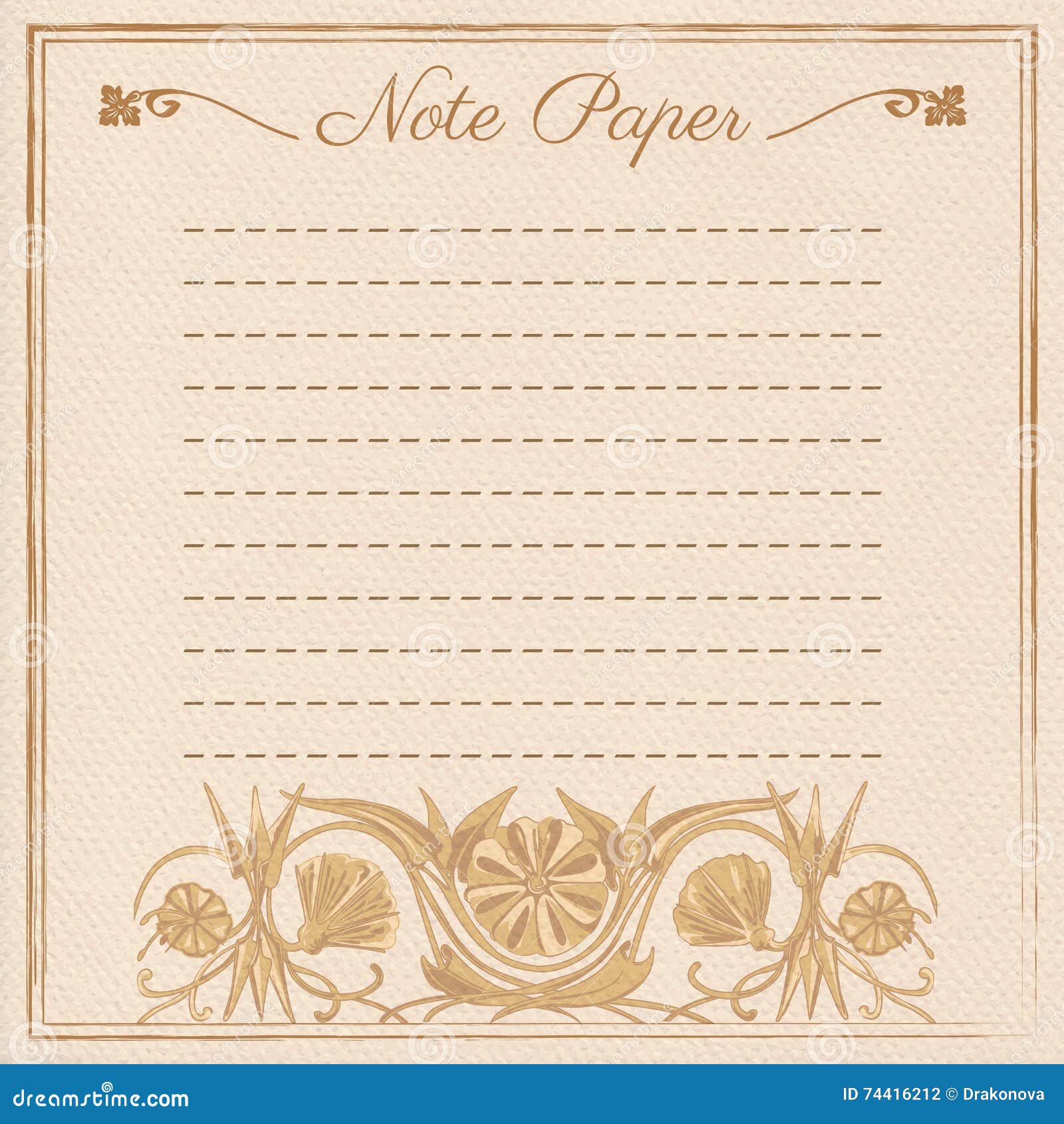 Scrapbook note paper stock vector. Illustration of note - 74416212