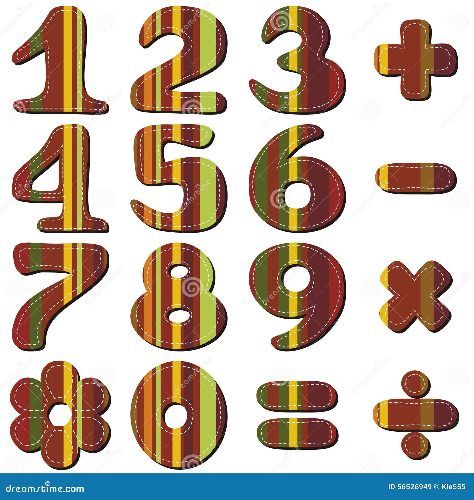 Scrapbook Numbers And Signs Stock Photography | CartoonDealer.com #55985462