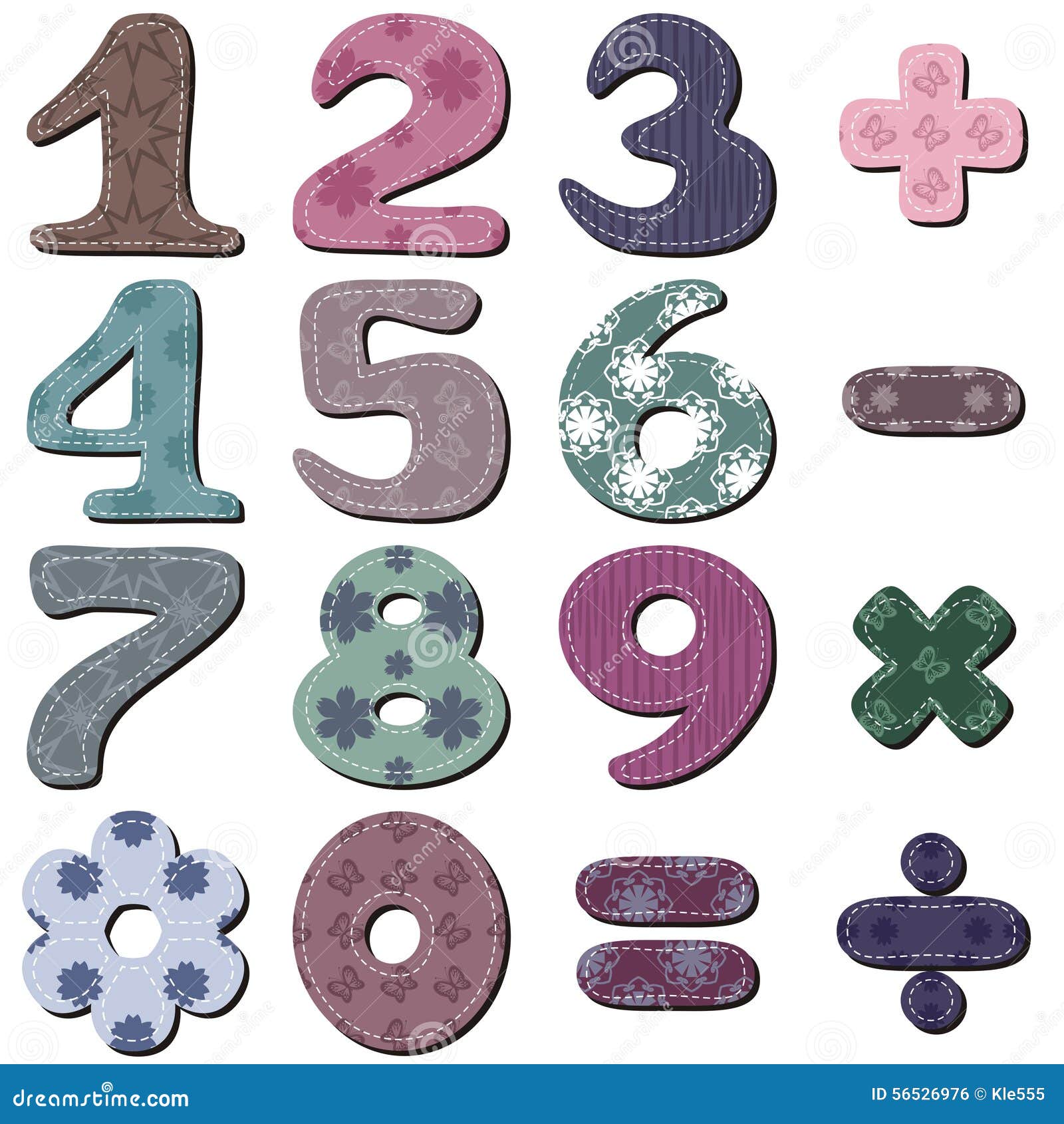 Scrapbook Numbers And Signs Stock Photography | CartoonDealer.com #55985462