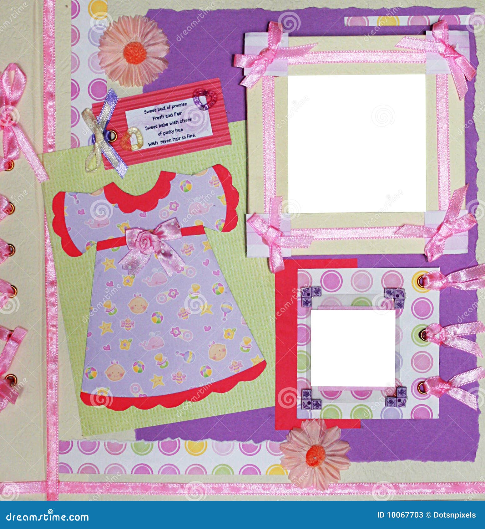 Scrapbook photo frame stock image. Image of elements - 10067703
