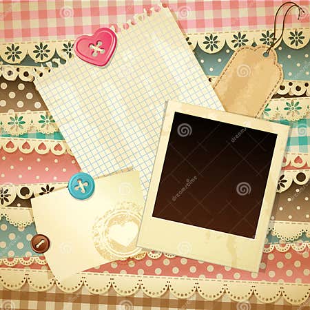 Scrapbook template stock vector. Illustration of page - 25667745