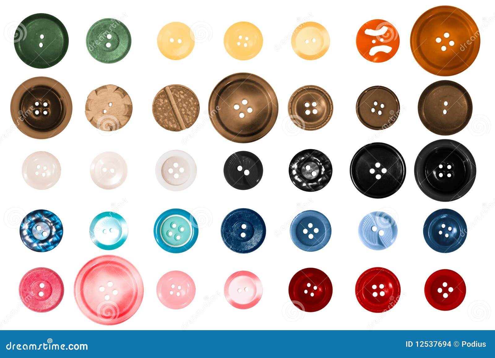 Scrapbooking Buttons stock photo. Image of brown, round - 12537694