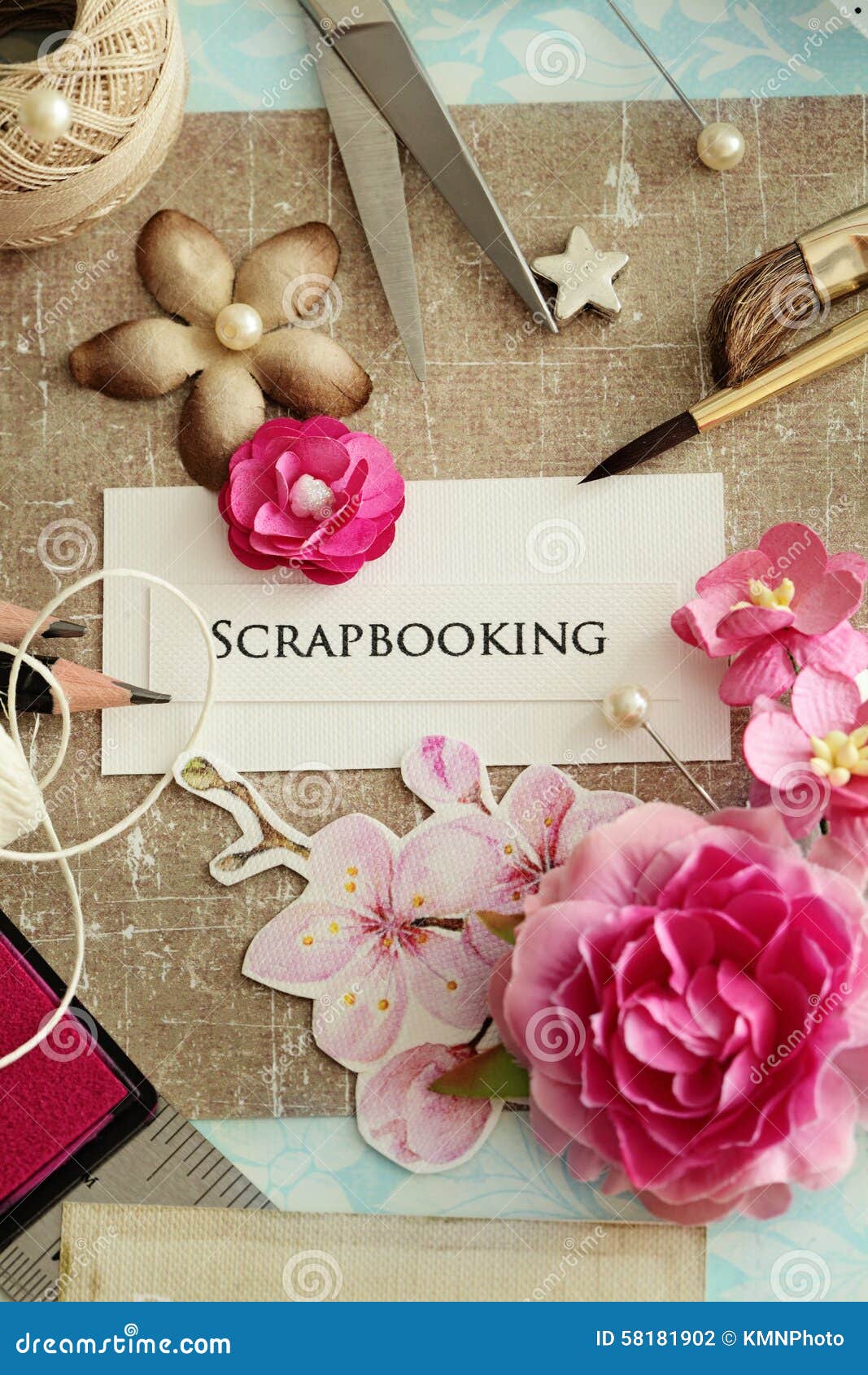 Scrapbooking elements stock illustration. Illustration of papers - 58181902