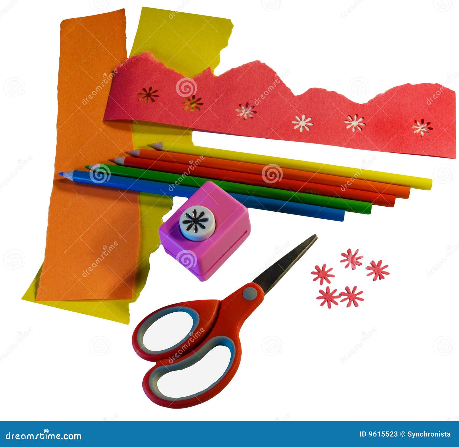 Scrapbooking Paper and Tools Stock Image - Image of colors, hobbies ...