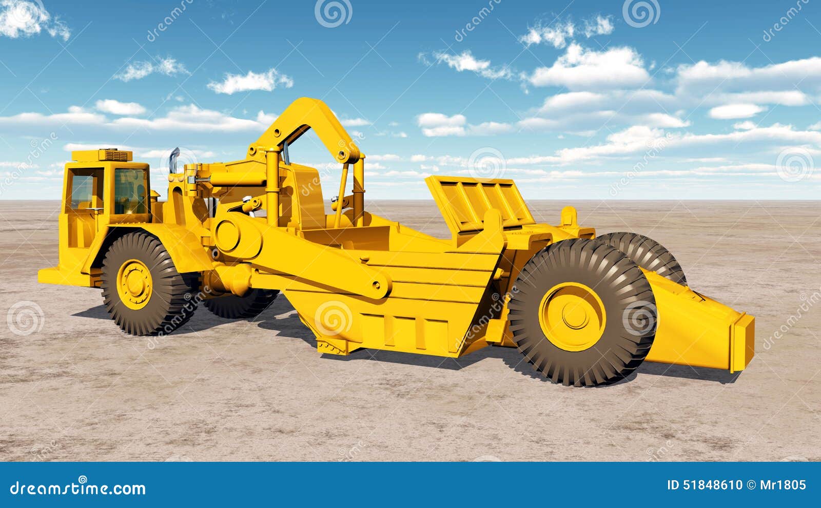 Scraper stock illustration. Illustration of industrial - 51848610
