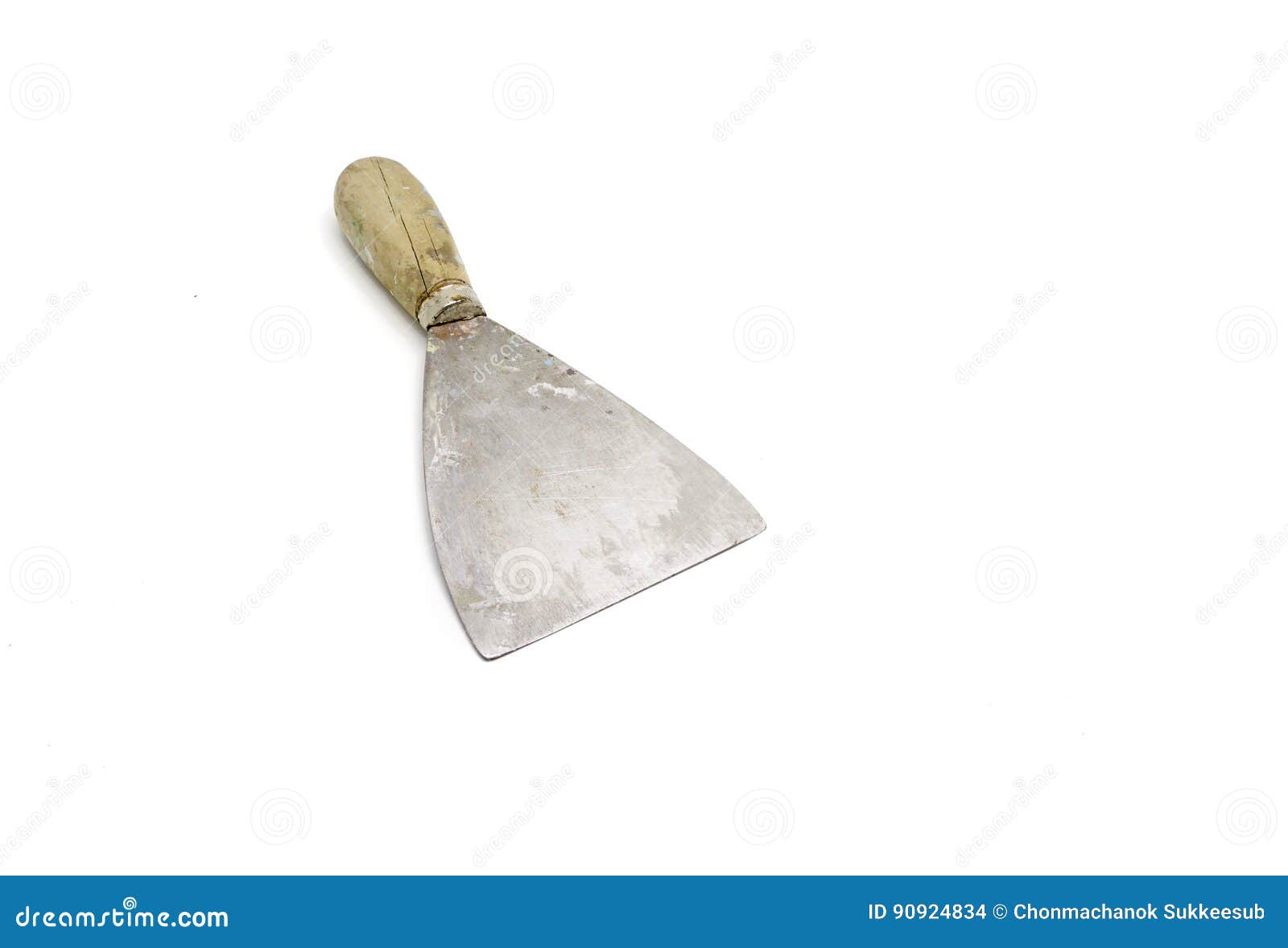 Scraper of House Renovation Tools on White Background Stock Photo ...