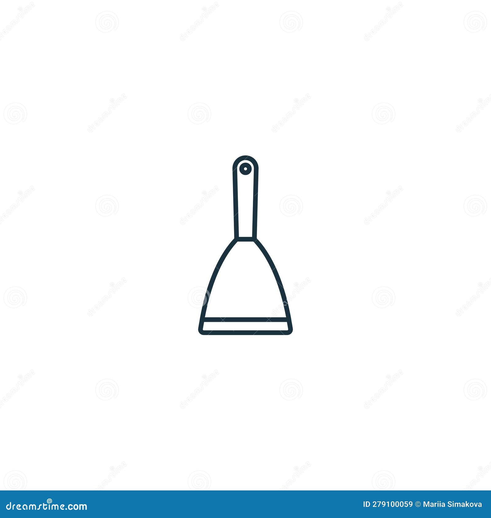 Scraper Icon. Monochrome Simple Sign from Construction Instruments ...