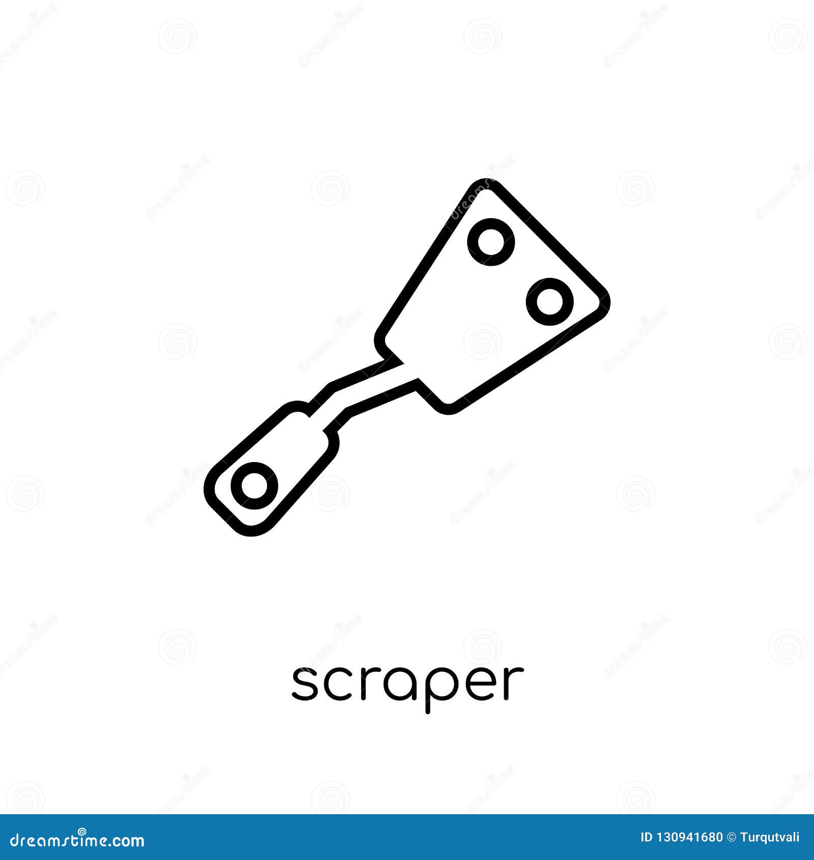 Scraper Icon. Trendy Modern Flat Linear Vector Scraper Icon on W Stock ...