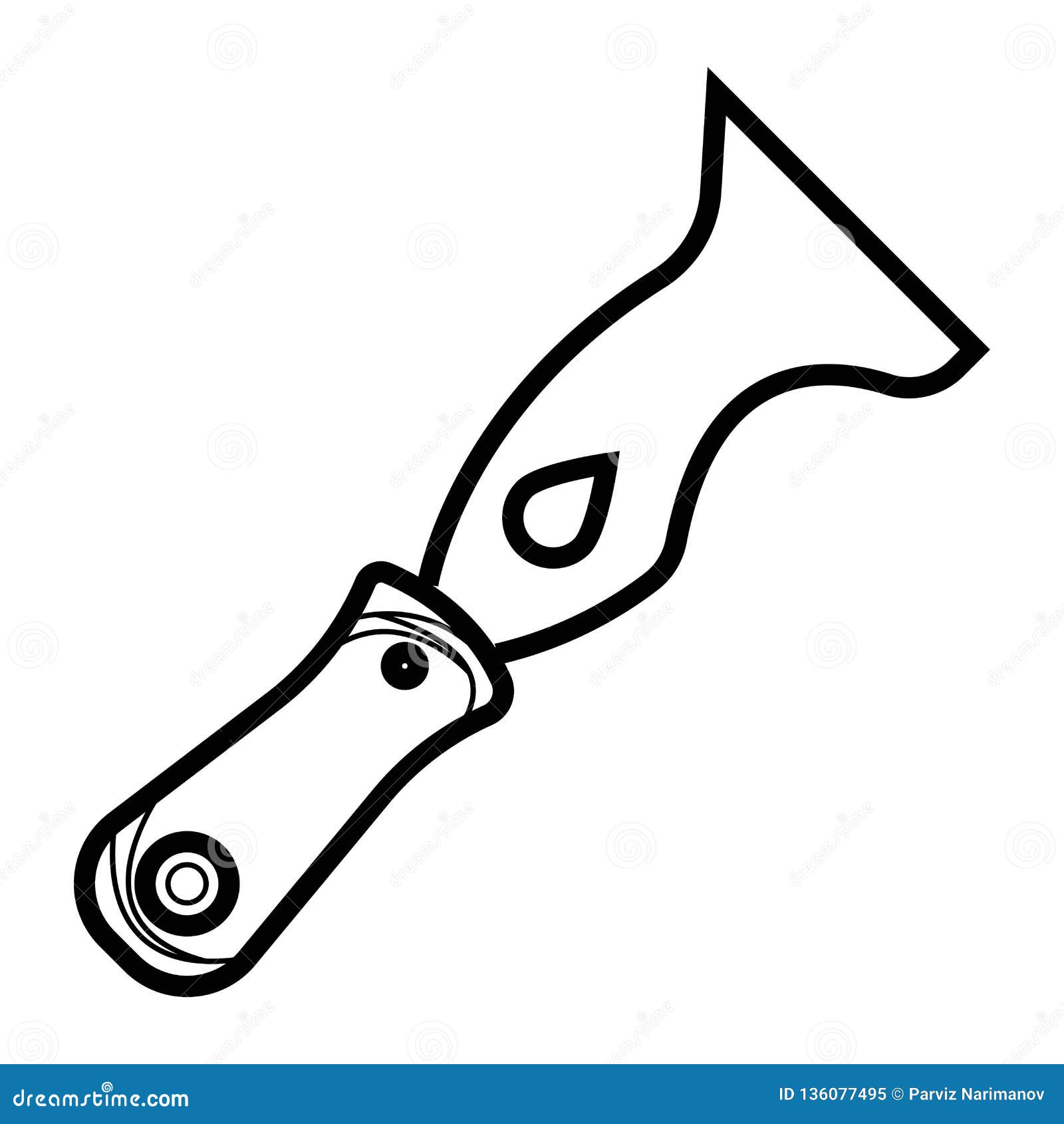 Scraper icon vector stock vector. Illustration of paint - 136077495