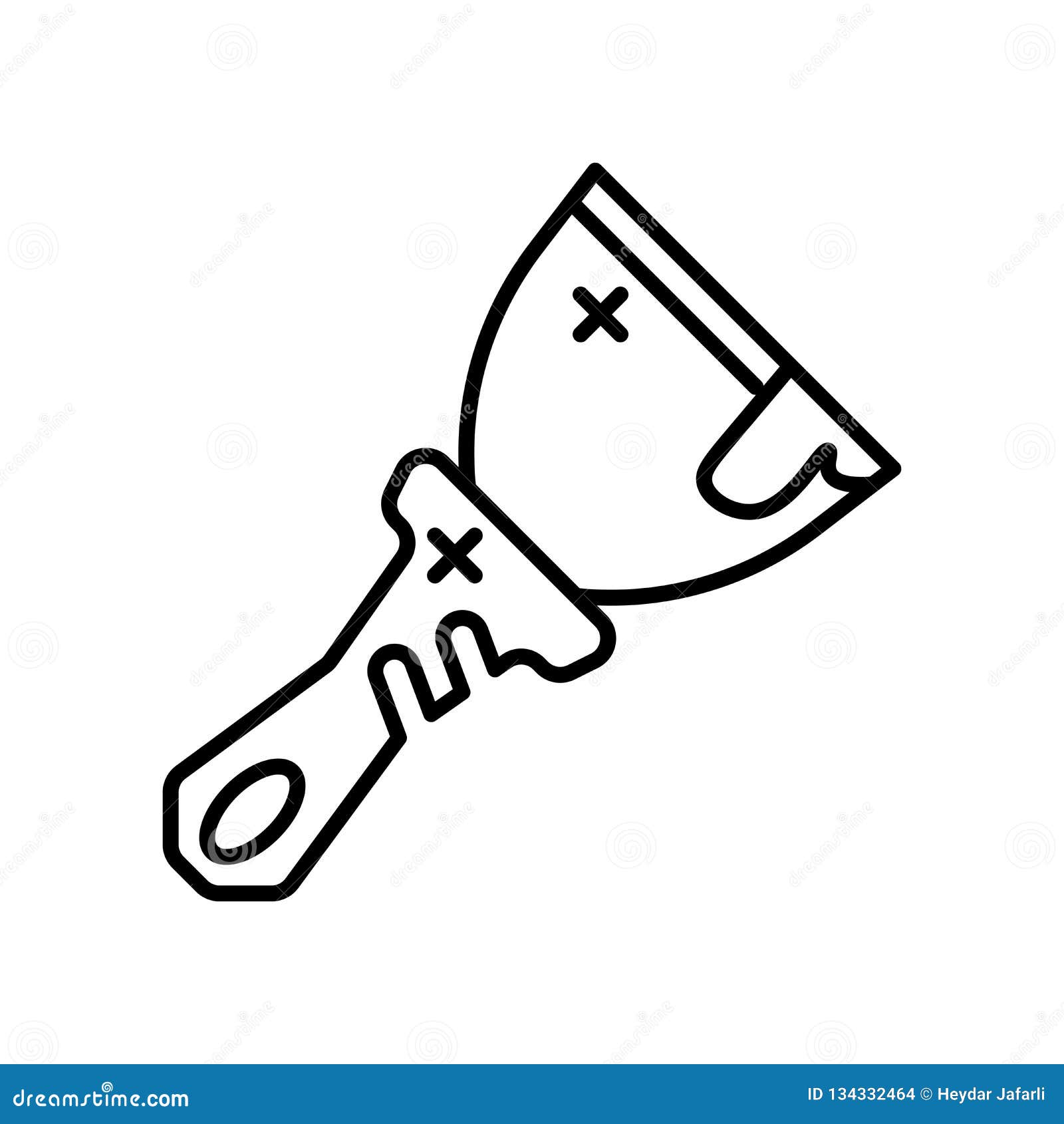 Scraper Icon Vector Sign and Symbol Isolated on White Background ...