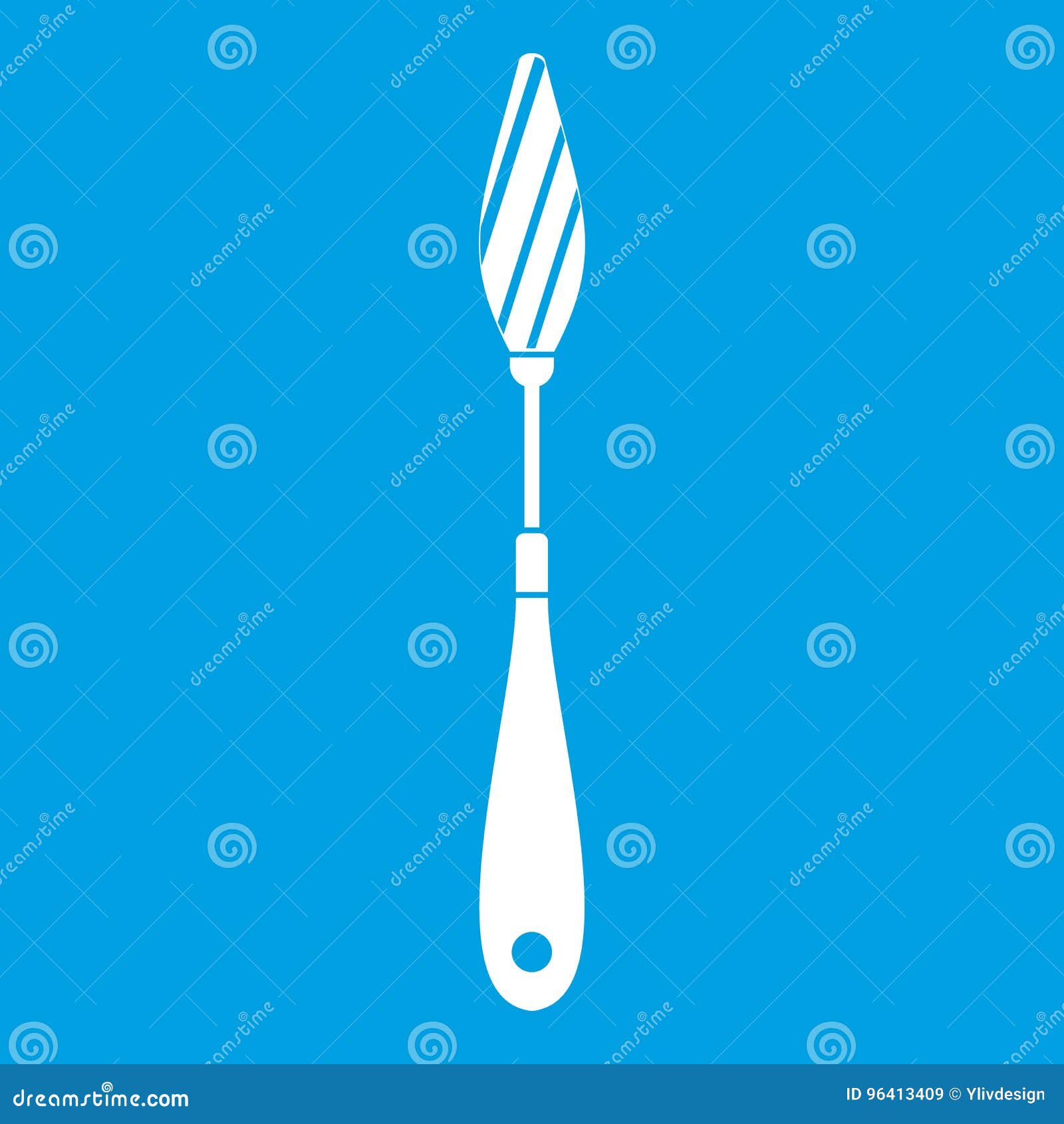 Scraper icon white stock vector. Illustration of isolated - 96413409