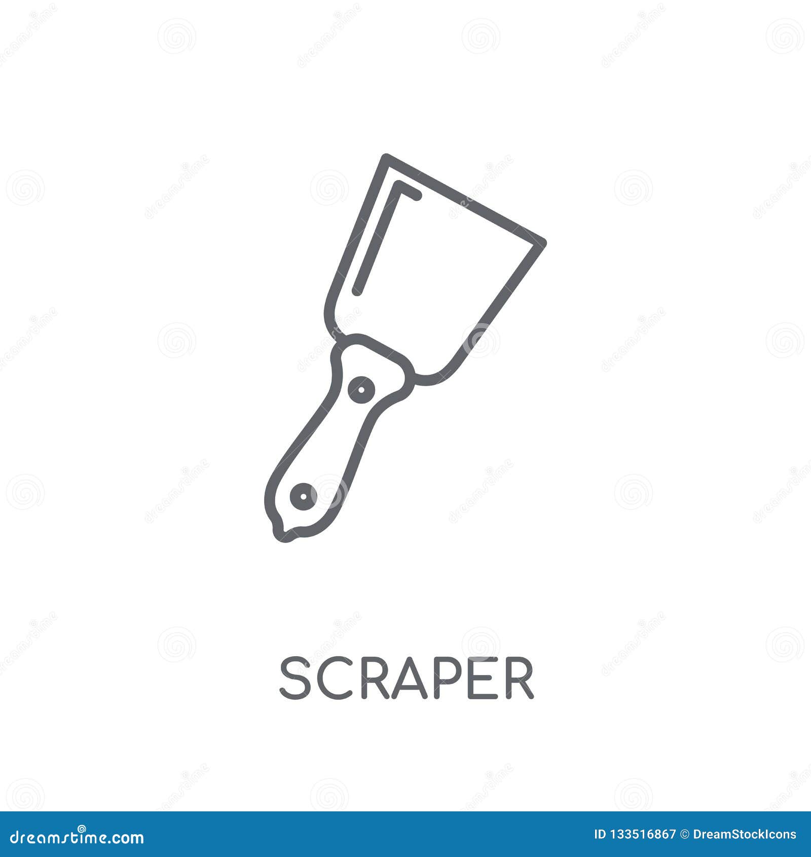Scraper Linear Icon. Modern Outline Scraper Logo Concept on Whit Stock ...