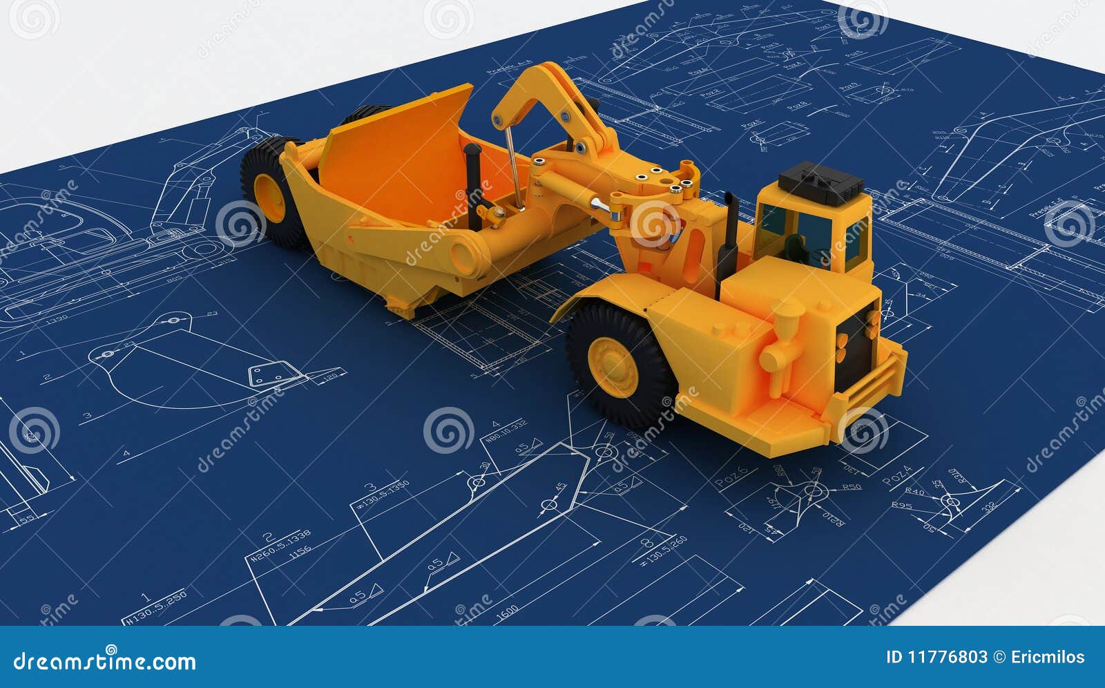 SCRAPER and sketch stock illustration. Illustration of earth - 11776803