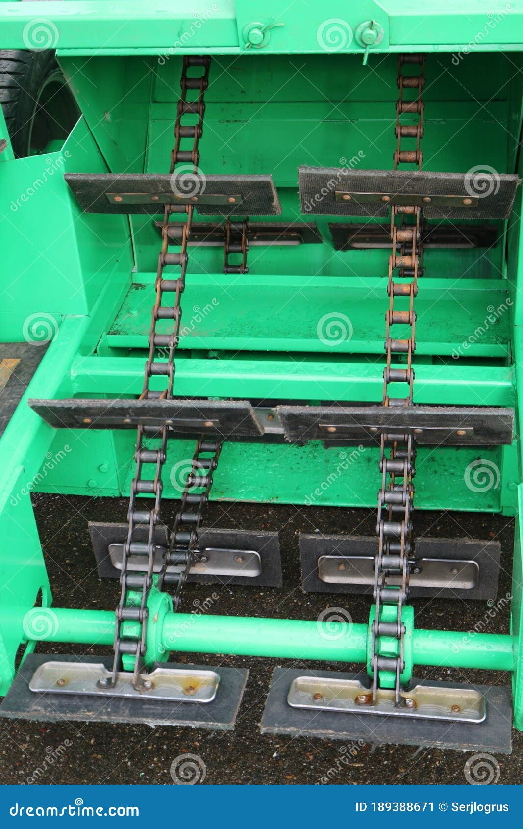 Scraper Transporter for Grain Processing Stock Image - Image of ...