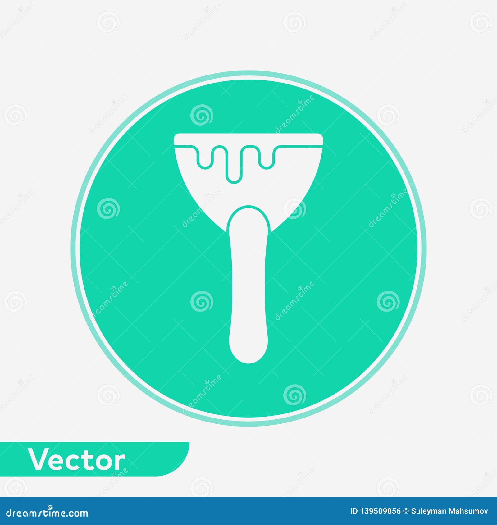 Scraper Vector Icon Sign Symbol Stock Vector - Illustration of building ...