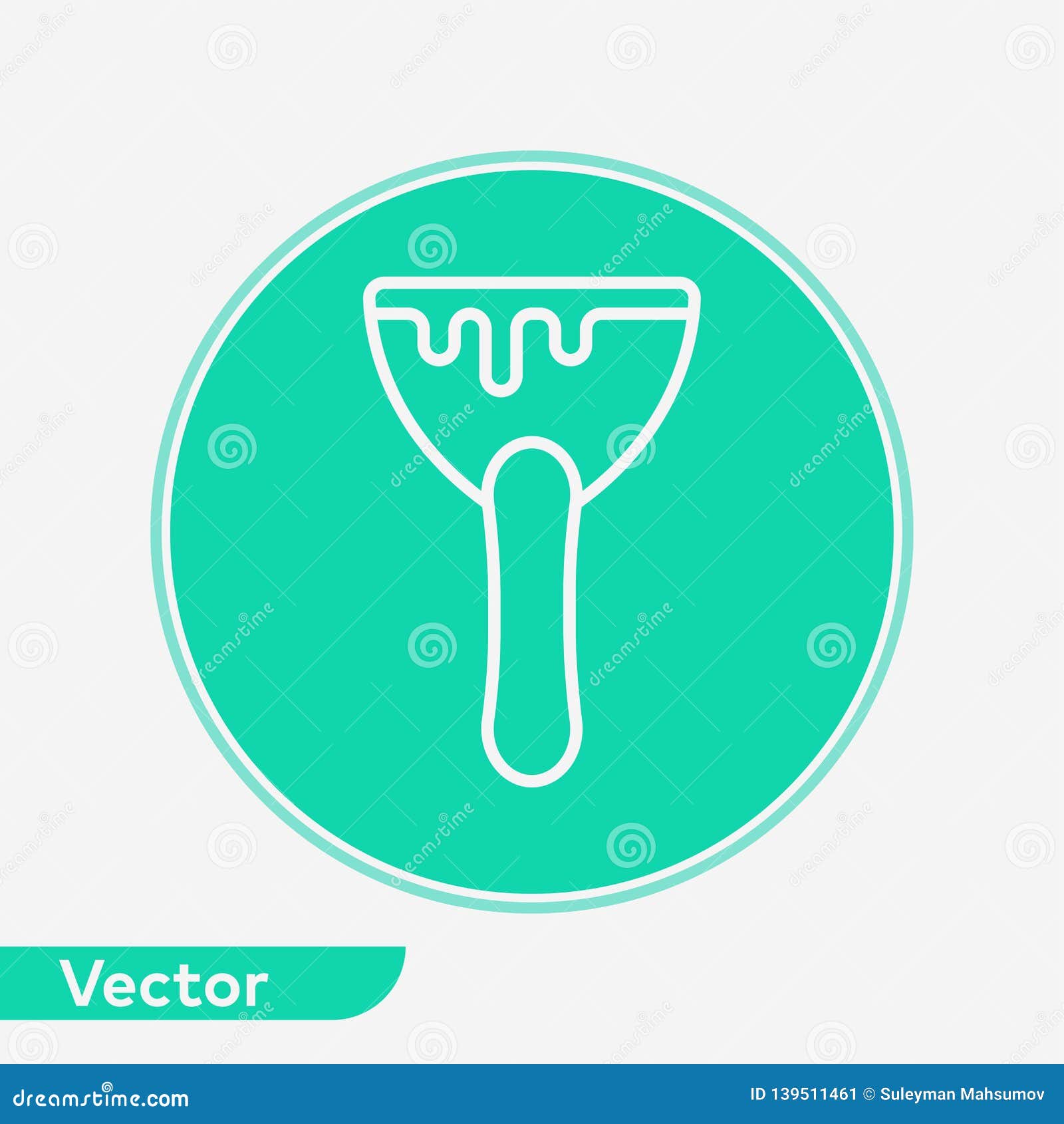 Scraper Vector Icon Sign Symbol Stock Vector - Illustration of modern ...