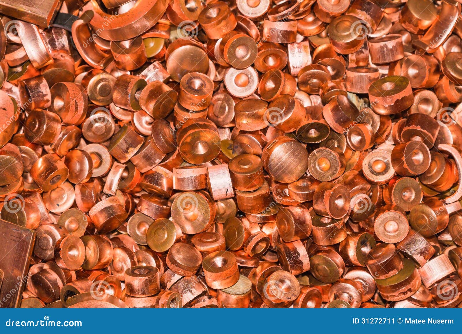 Scrapheap of copper stock image. Image of close, hole - 31272711
