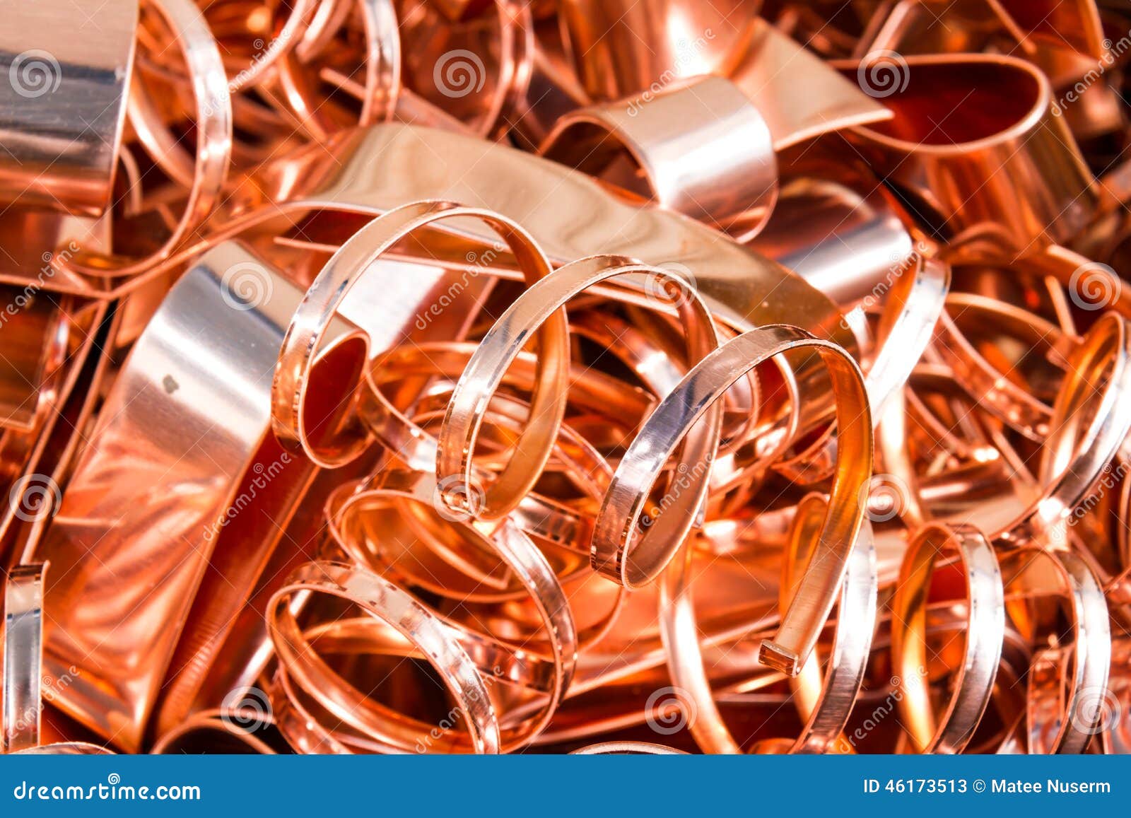 Scrapheap Du Clinquant De Cuivre (feuille) Image stock - Image du ...