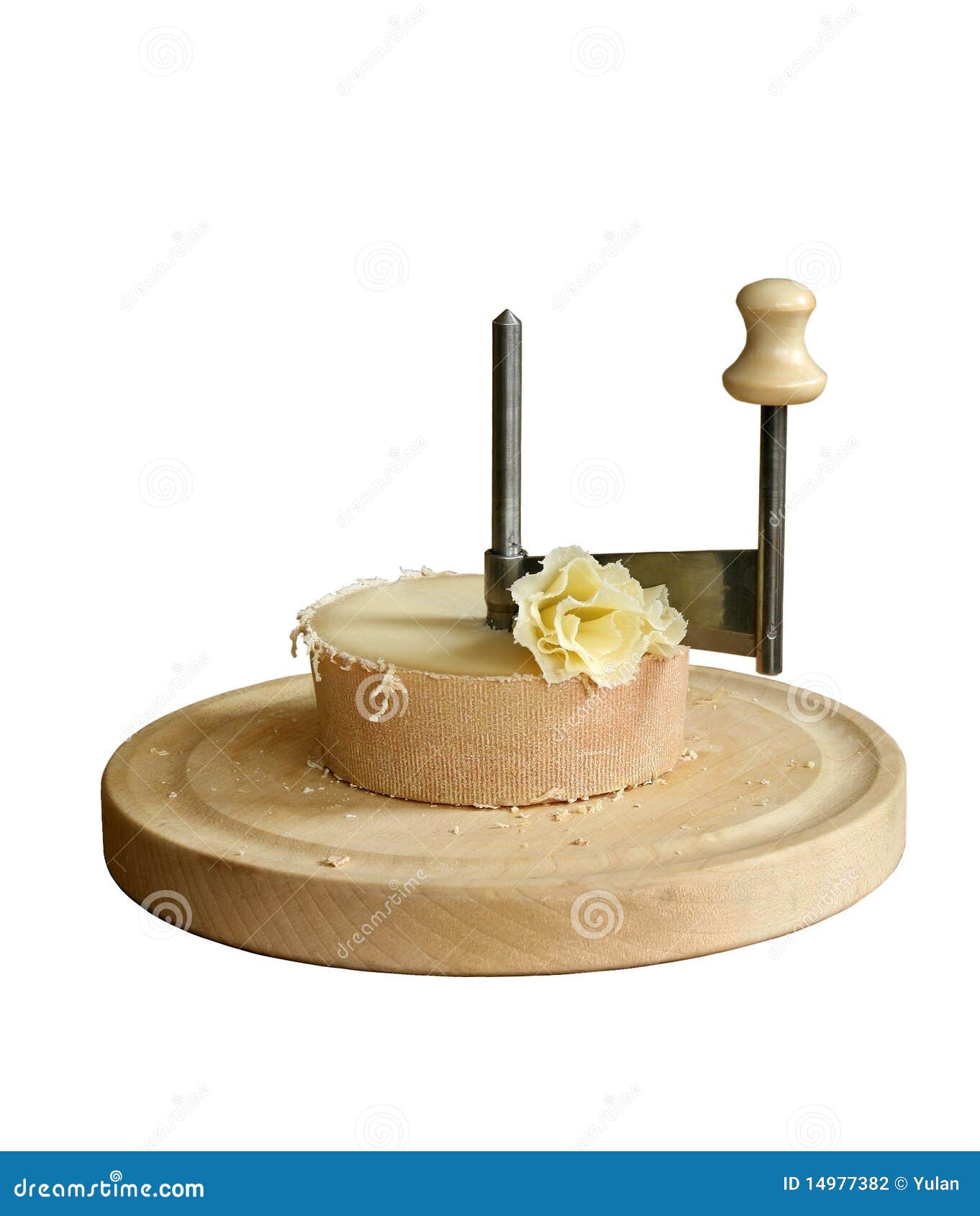 Scraping Device of Swiss Cheese Tete De Moine Stock Photo - Image of ...