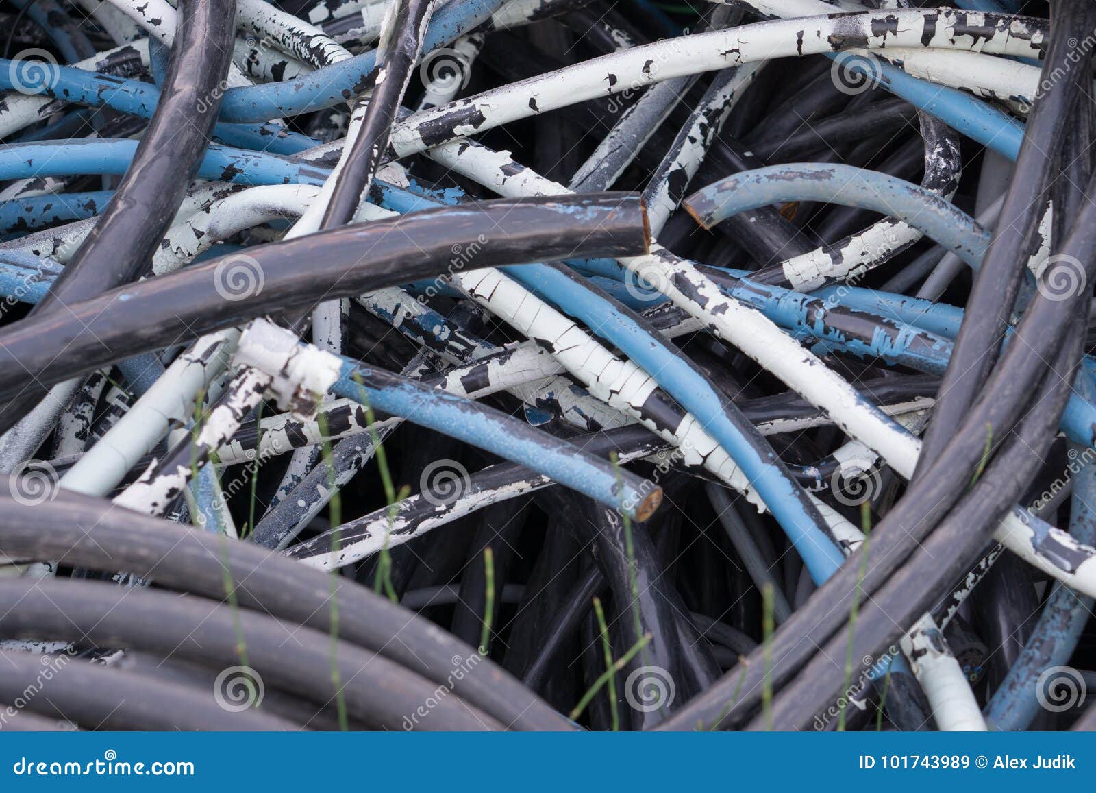 Scrapped industrial cable stock image. Image of scrapped - 101743989