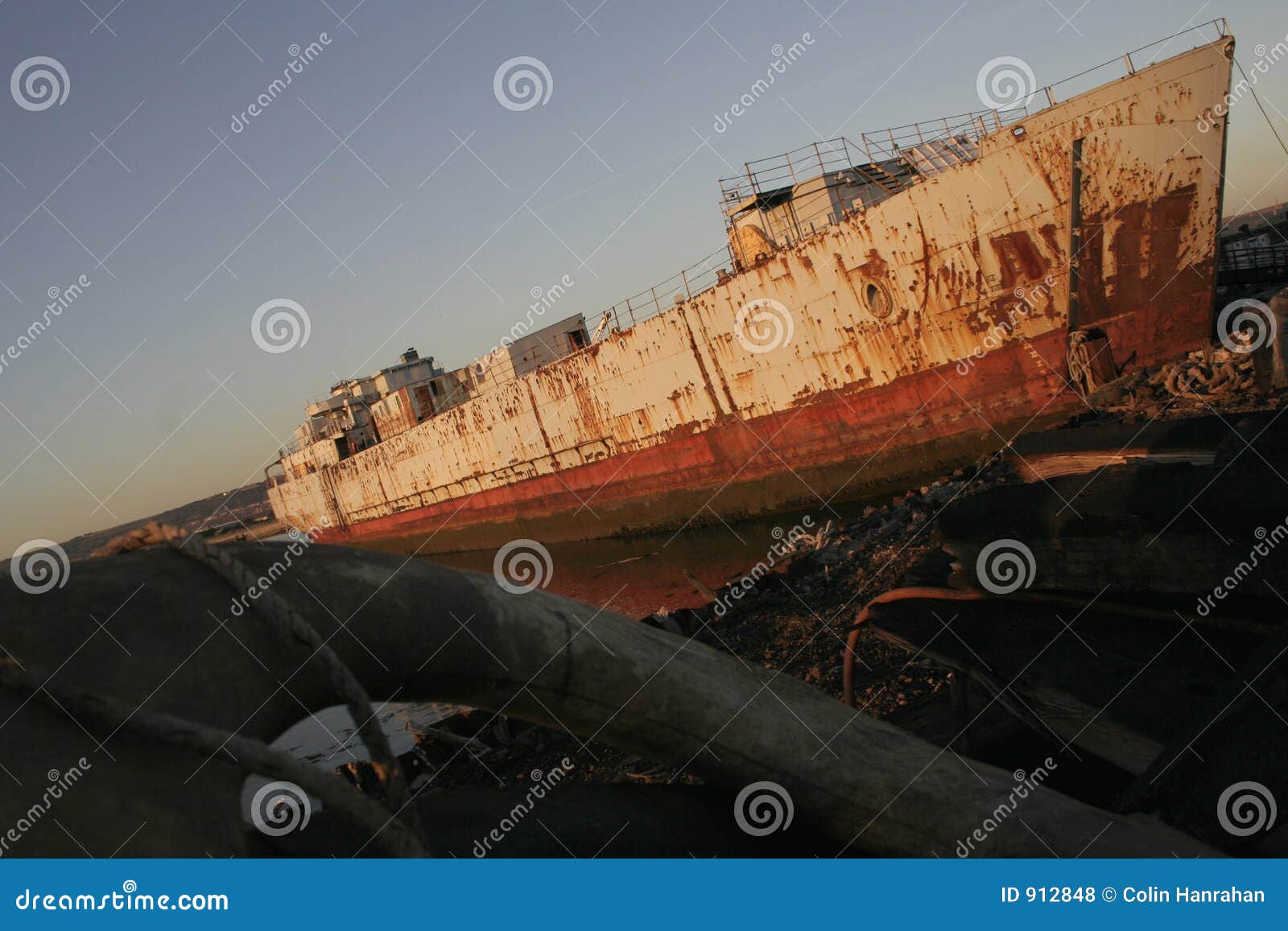 Scrapped Ship stock photo. Image of unwanted, decommissioned - 912848