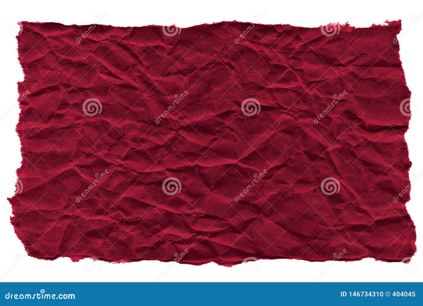Scraps of Dark Red Paper on a White Background. Isolated on White ...