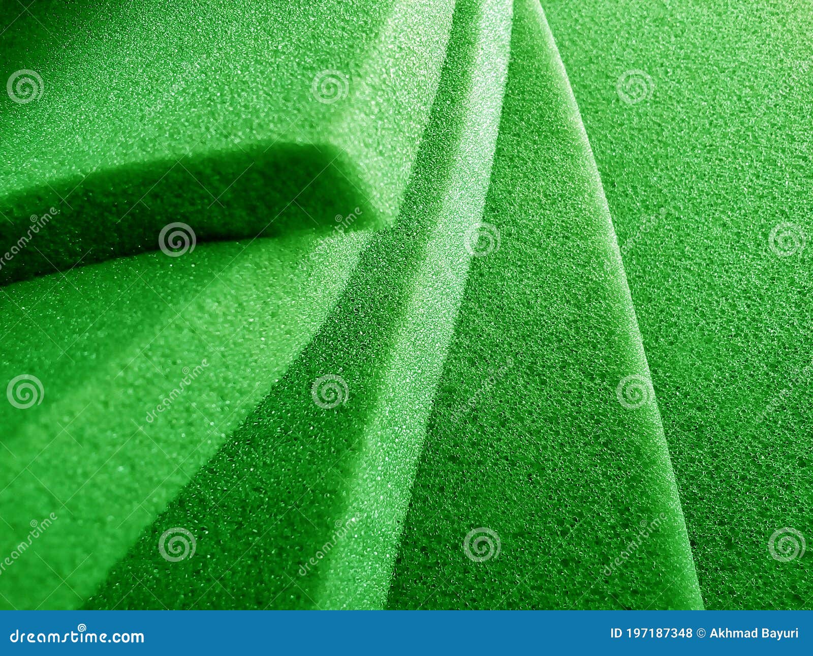 Scraps of Stacked Green Industrial Sponge Foam Sheets Stock Photo ...