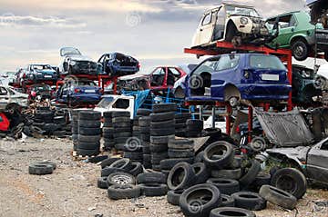 Scrapyard stock image. Image of junkyard, breaker, recycle - 2733305