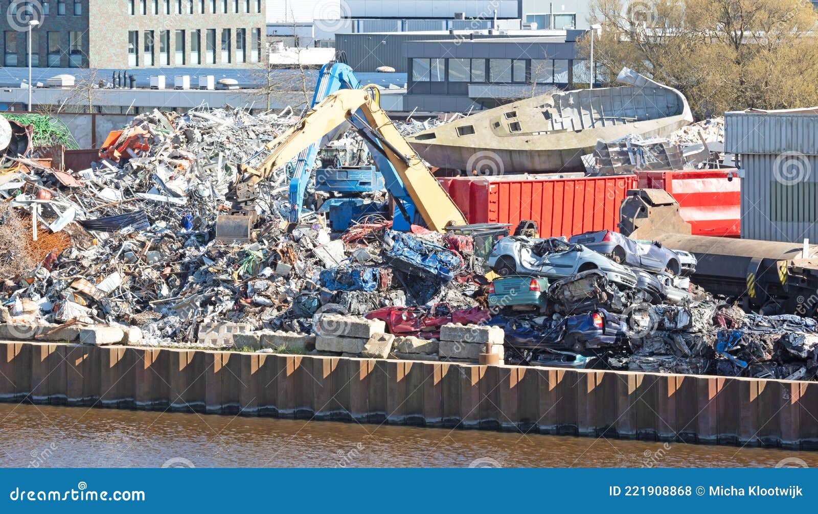 Scrapyard, lot of metal stock photo. Image of details - 221908868