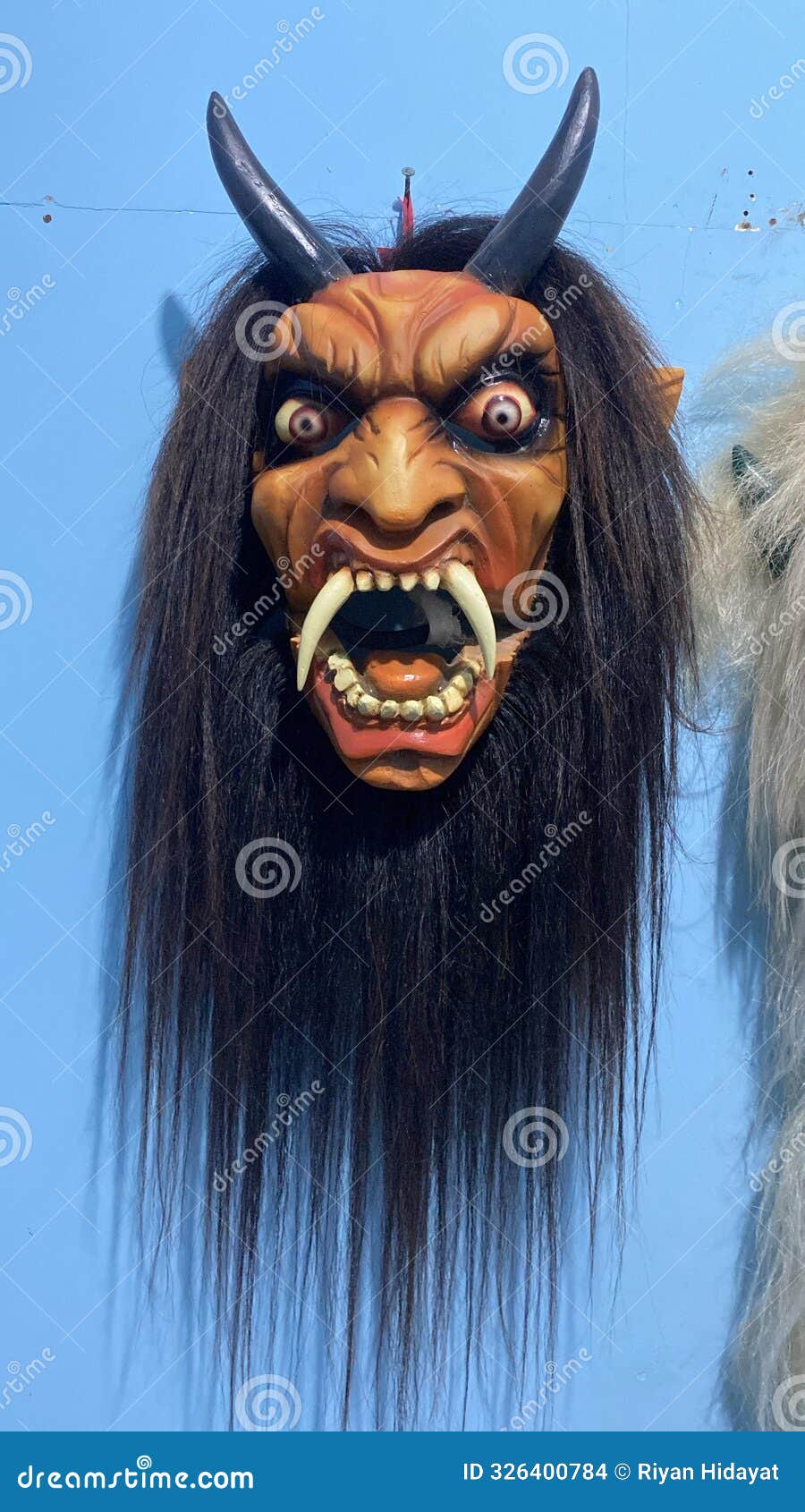 Scrary masks from java stock photo. Image of java, nose - 326400784