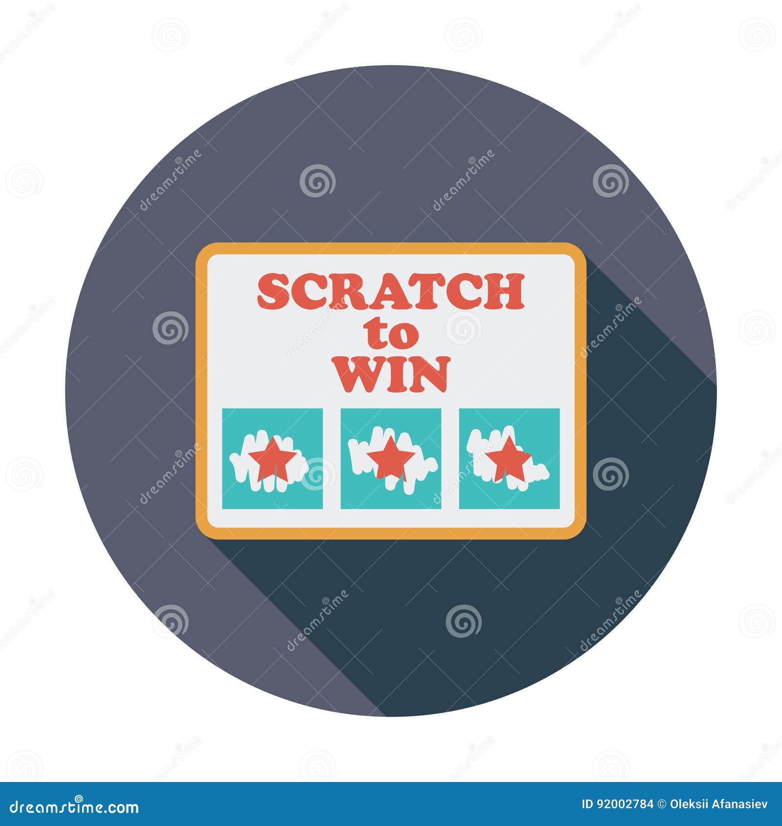 Scratch card stock vector. Illustration of play, prize - 92002784