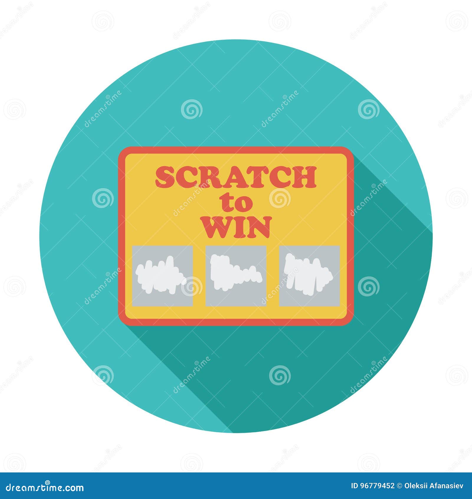 Scratch card stock vector. Illustration of dirt, luck - 96779452