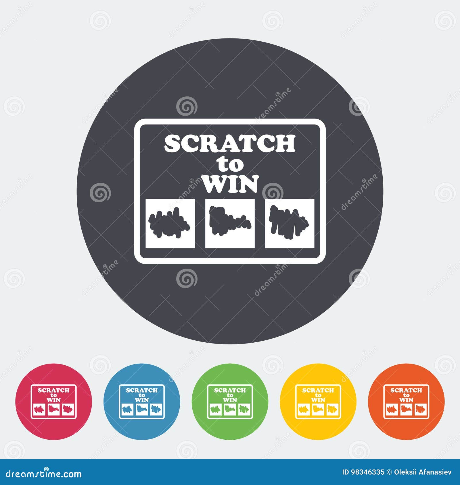 Scratch card stock vector. Illustration of prize, gamble - 98346335