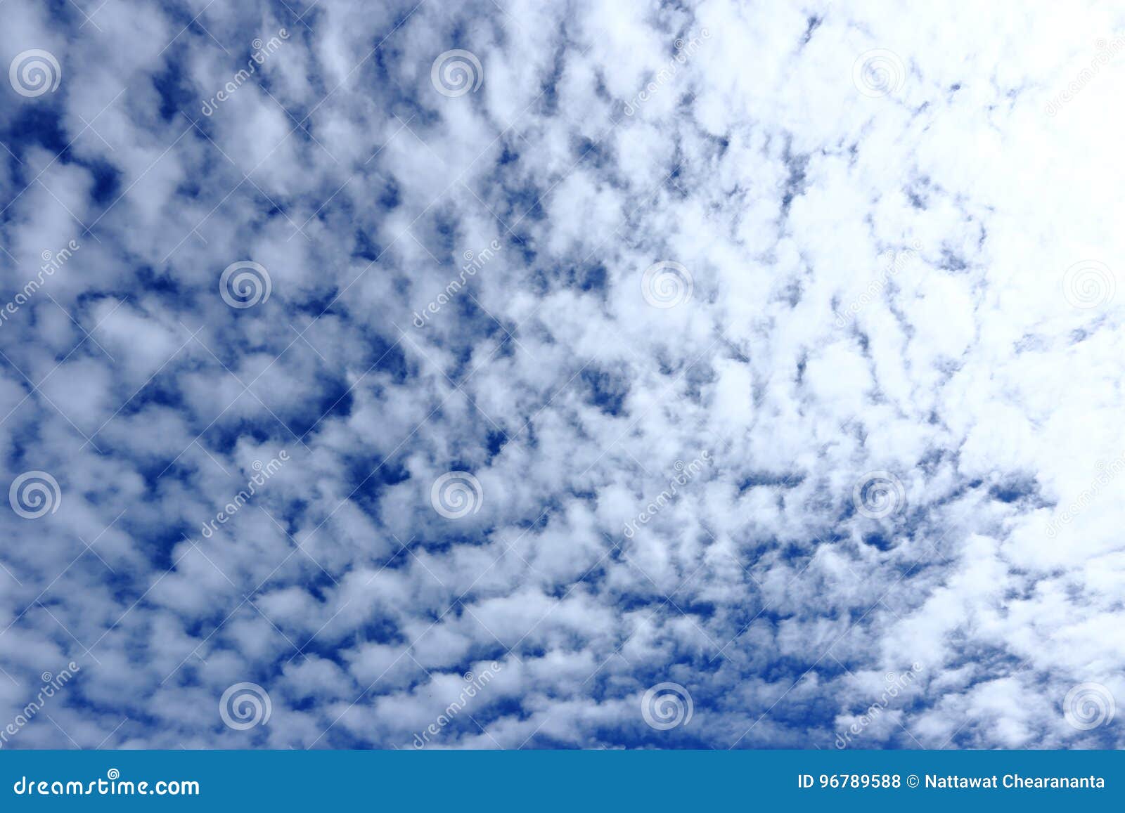 Scratch Cloud on Blue Sky, Look Up Stock Photo - Image of bright, light ...