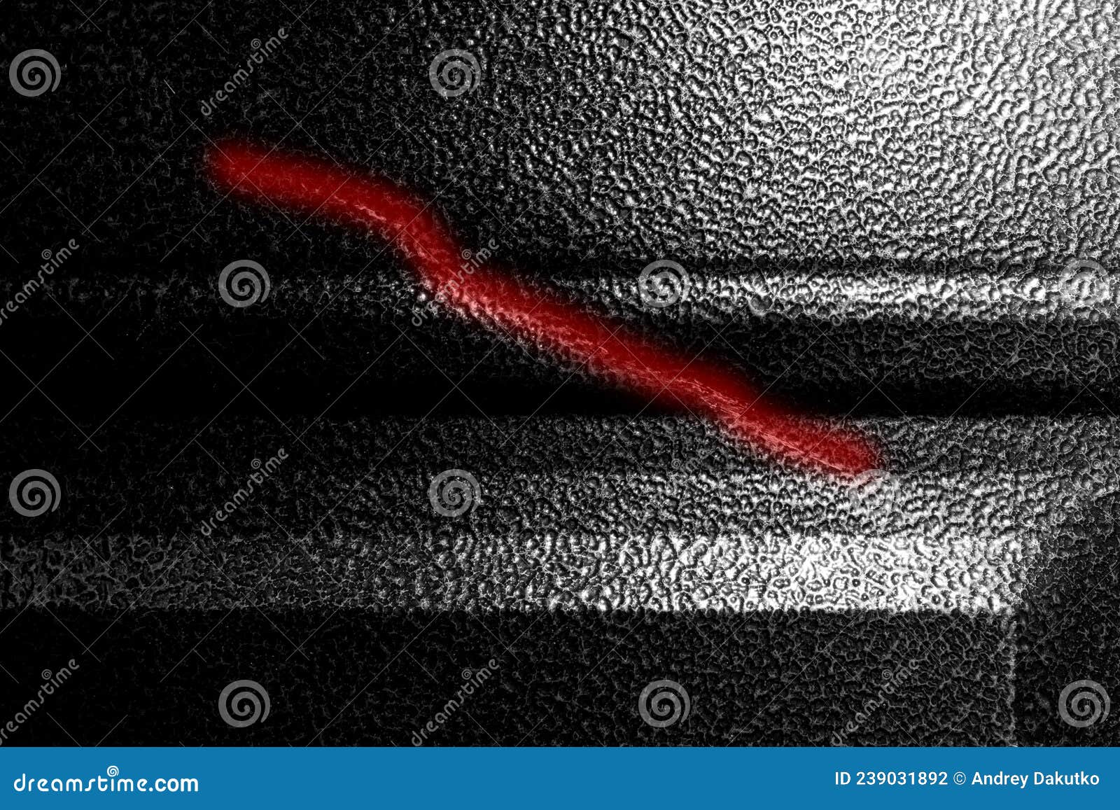 Scratch on Iron Structure, Damaged Metal Surface, Broken Steel Dent ...