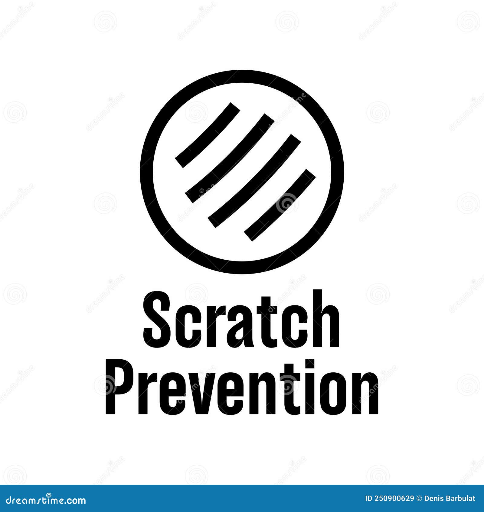 Scratch Prevention Vector Information Sign Stock Vector - Illustration ...