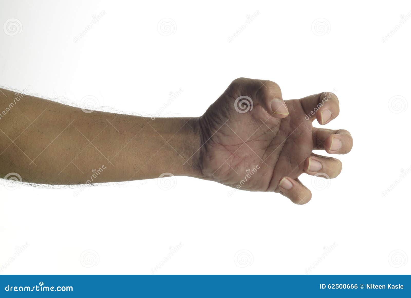 Scratch Umano Della Mano - Gesto Afferrante Fotografia Stock - Immagine ...