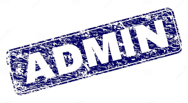 Scratched ADMIN Framed Rounded Rectangle Stamp Stock Vector ...