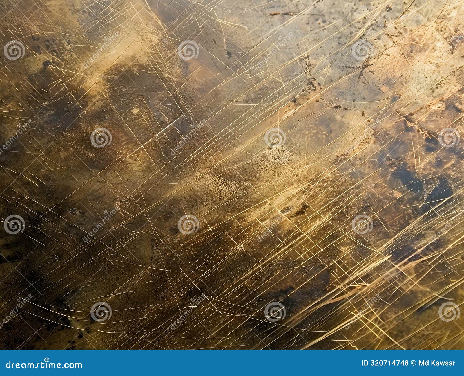 Scratched Antique Brass Surface Texture Stock Illustration ...