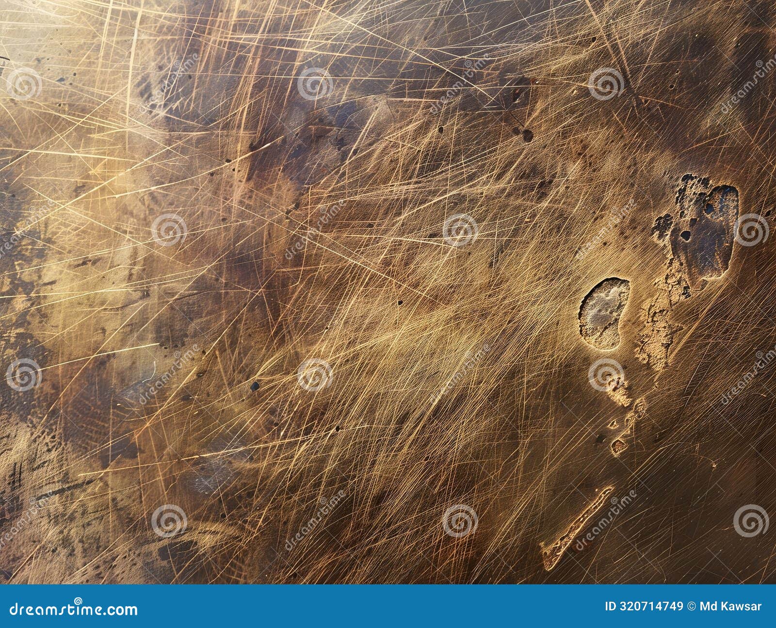 Scratched Antique Brass Surface Texture Stock Illustration ...