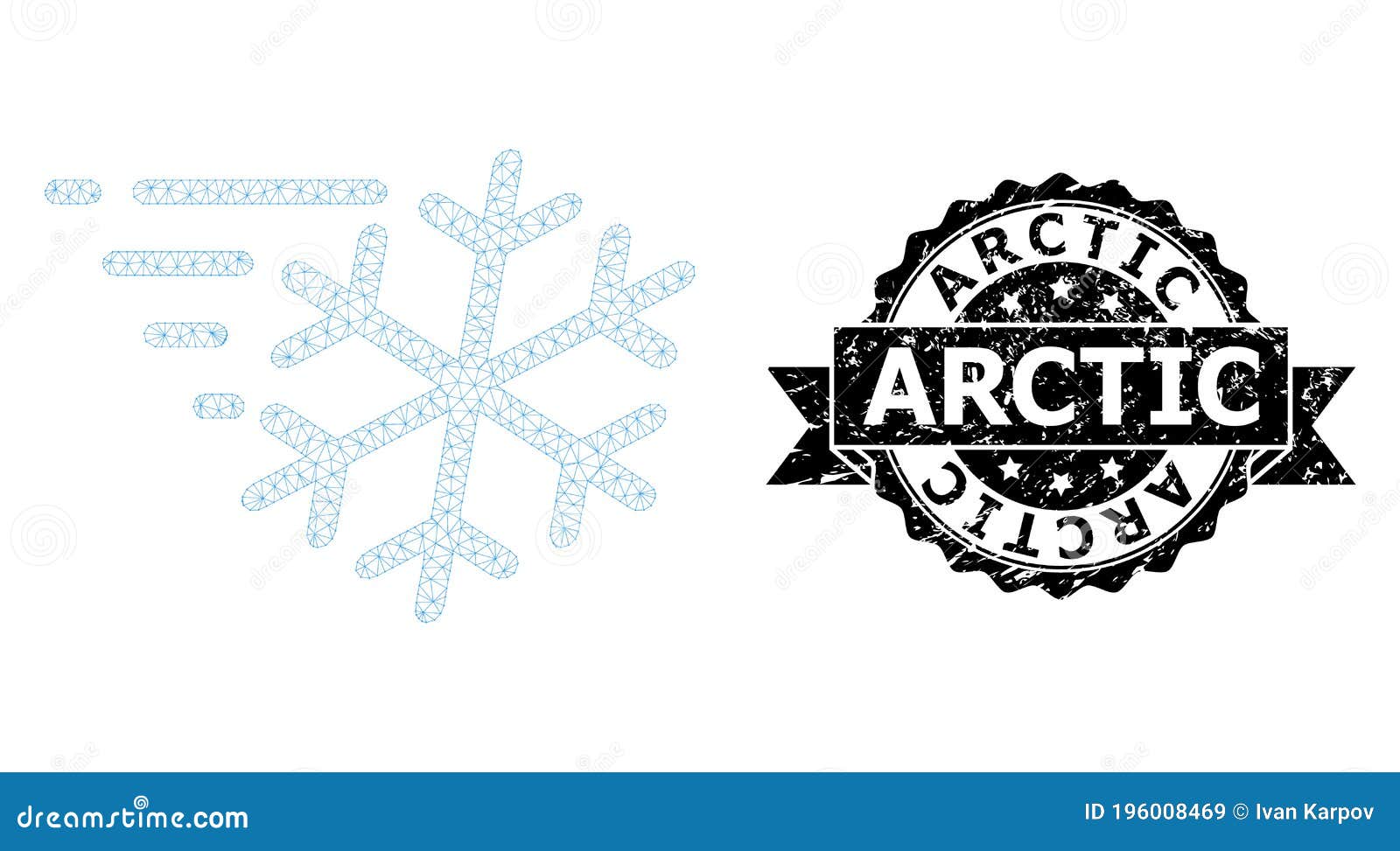 Scratched Arctic Ribbon Seal and Mesh Network Frost Wind Stock Vector ... Scratched Arctic Ribbon Seal and Mesh Network Frost Wind Stock Vector ...