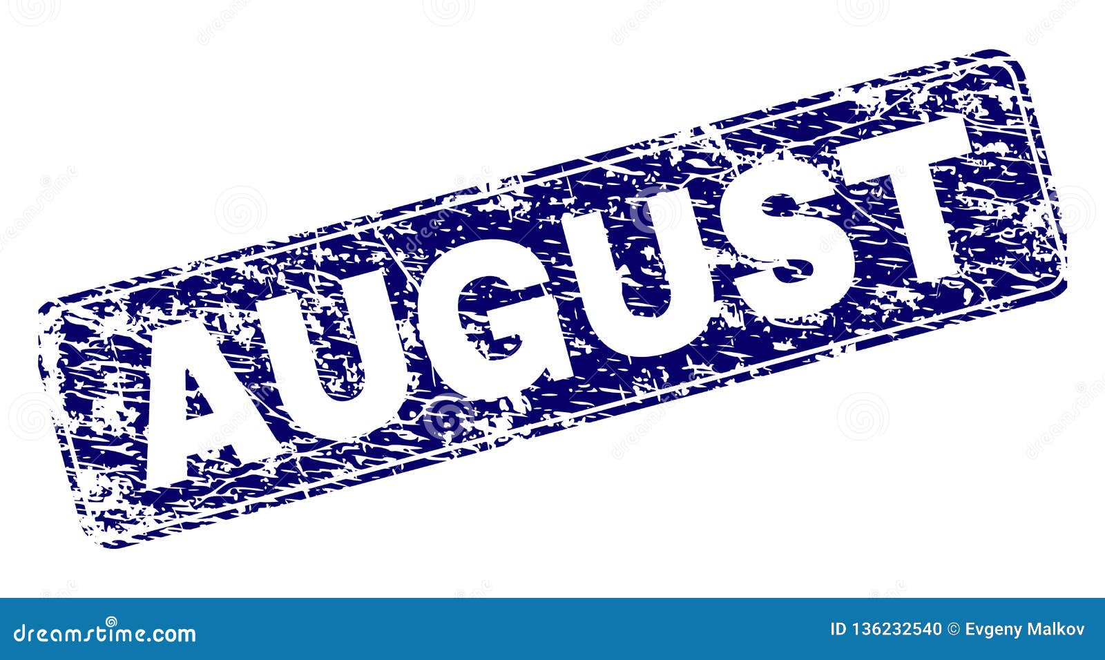 Scratched AUGUST Framed Rounded Rectangle Stamp Stock Vector ...