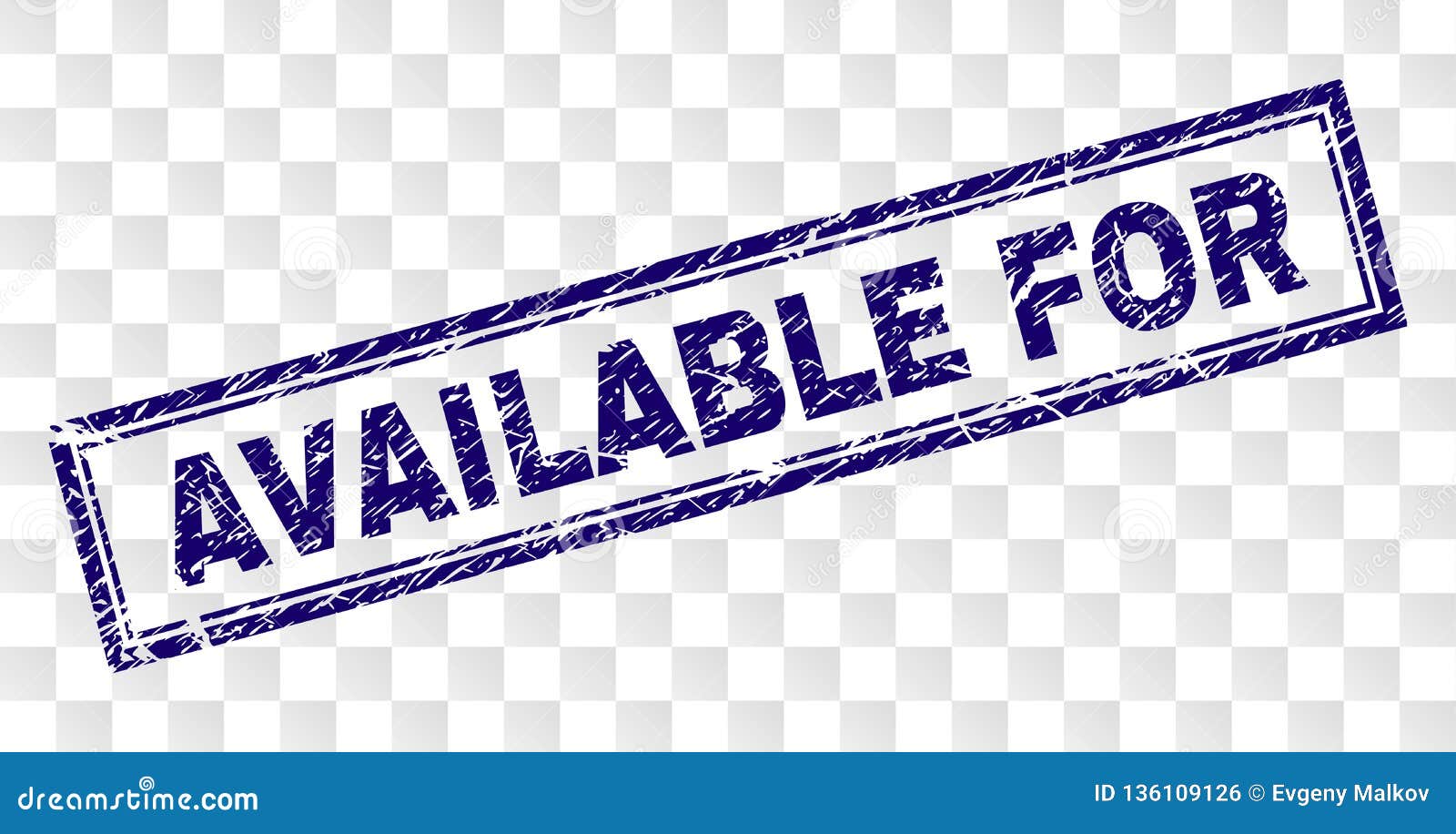 Scratched AVAILABLE for Rectangle Stamp Stock Vector - Illustration of ...