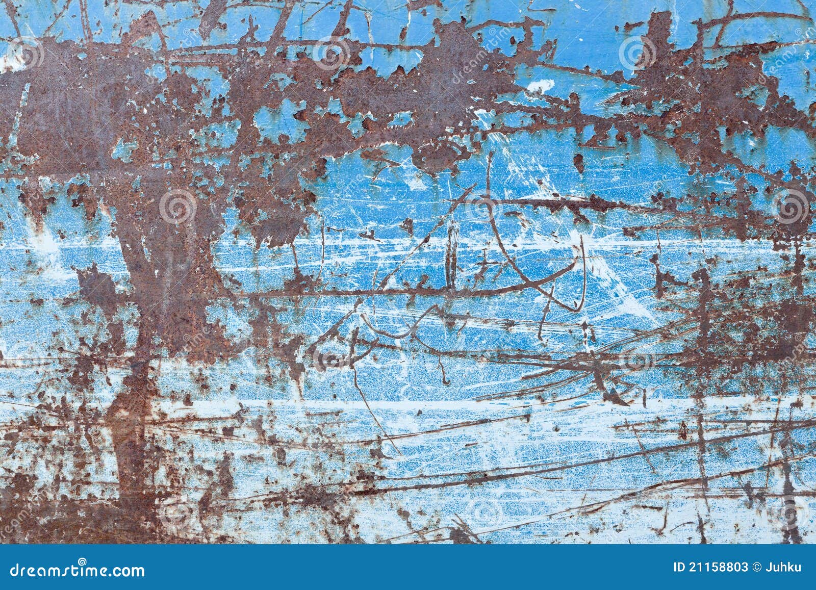 Scratched Blue Metal Texture Stock Image - Image of industry, pattern ...