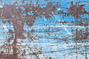 Scratched Blue Metal Texture Stock Image - Image of industry, pattern ...